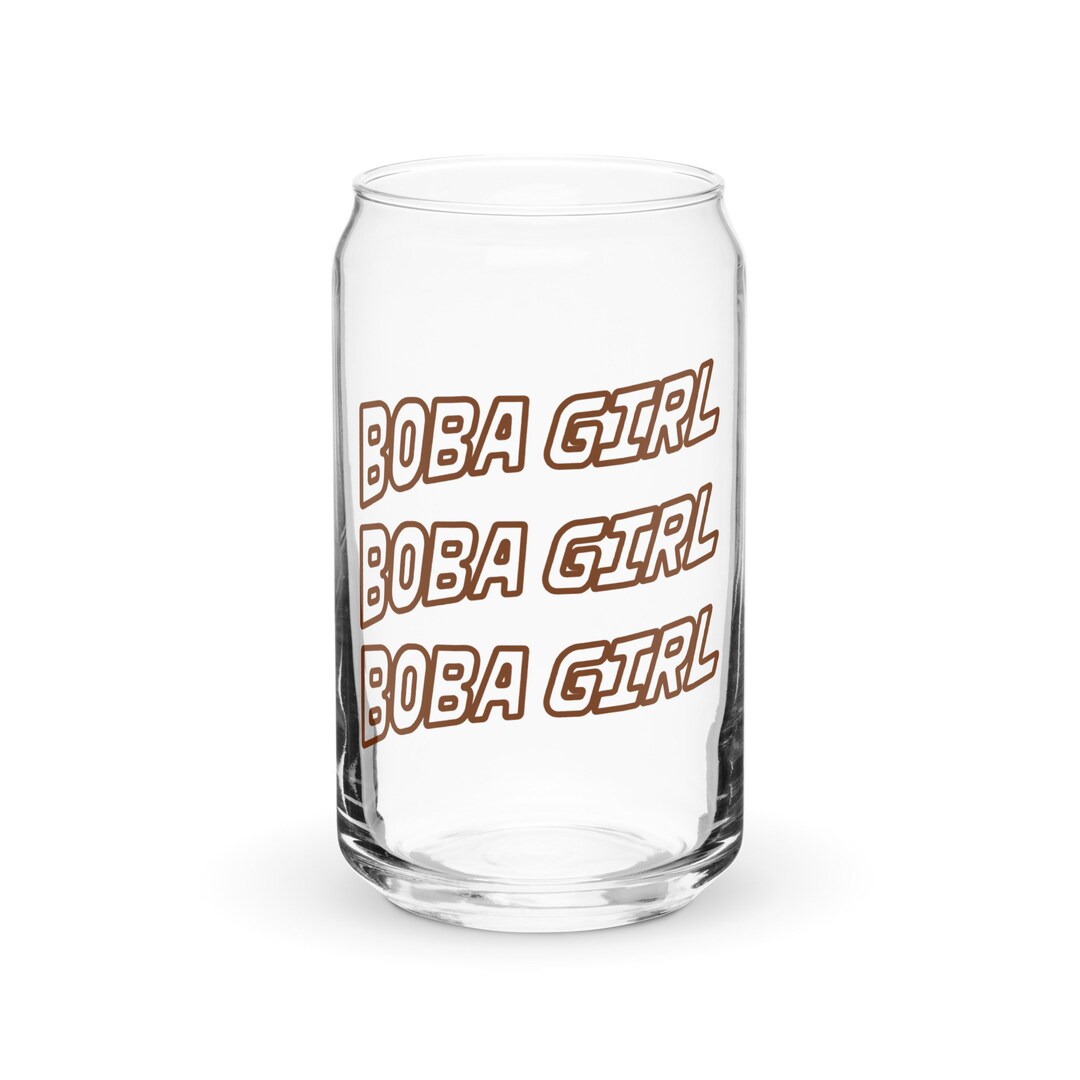 Boba Girl Glass, Boba Lover Gift, Boba Tumbler, Boba, Milk Tea Lover ...
