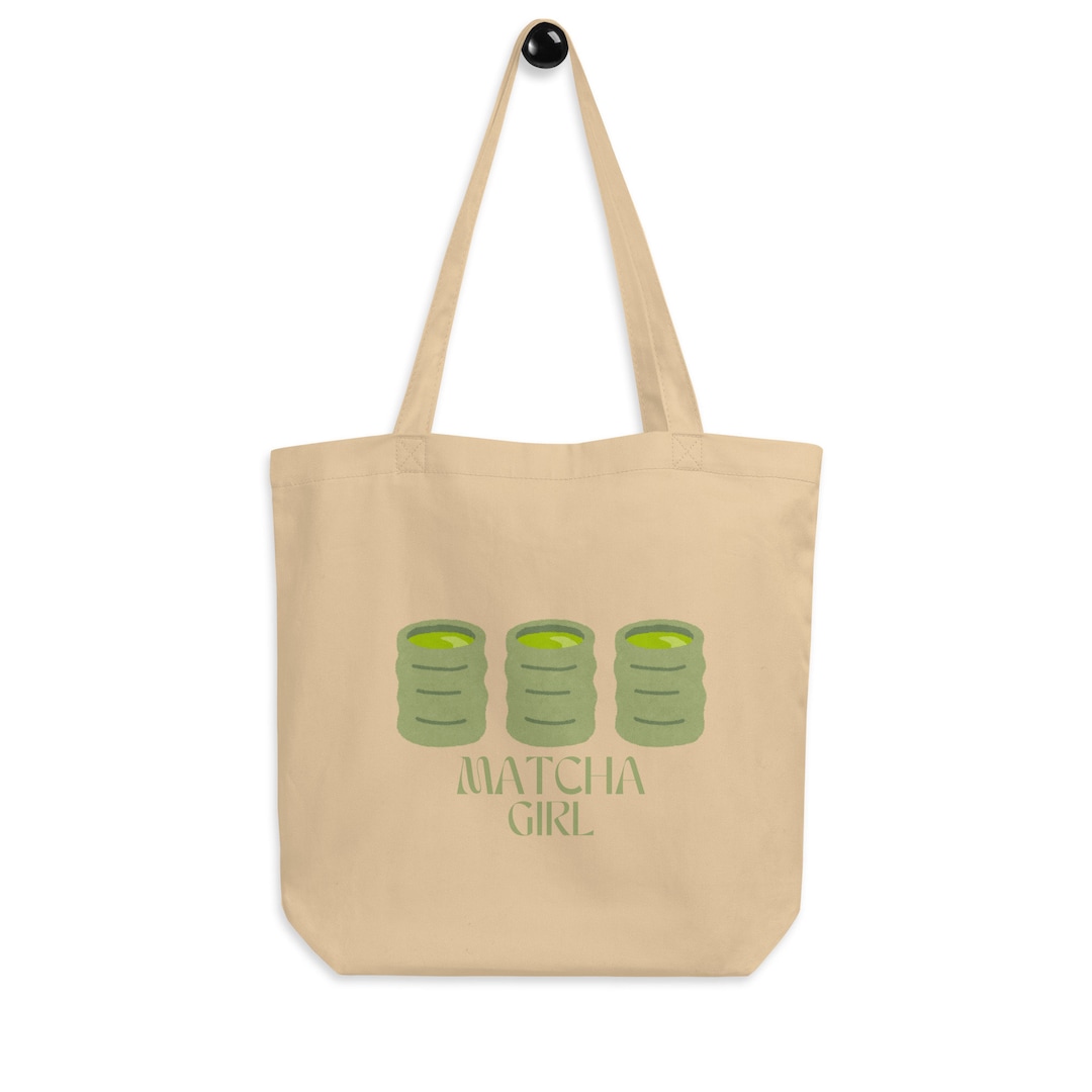 Matcha Girl Eco Tote Bag – Matcha Lover Gift, Cute Green Tea Gifts ...