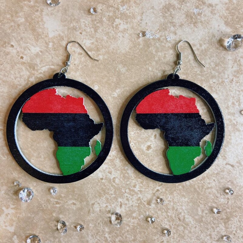 African Print Earrings - Etsy