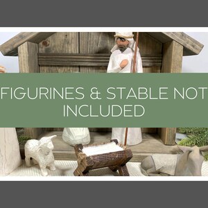 Nativity Manger /cradle for Willow Tree Nativity Wood Manger for Willow ...