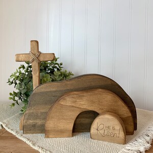 Empty Tomb Display / Empty Tomb Easter Decor Easter Creche Resurrection ...