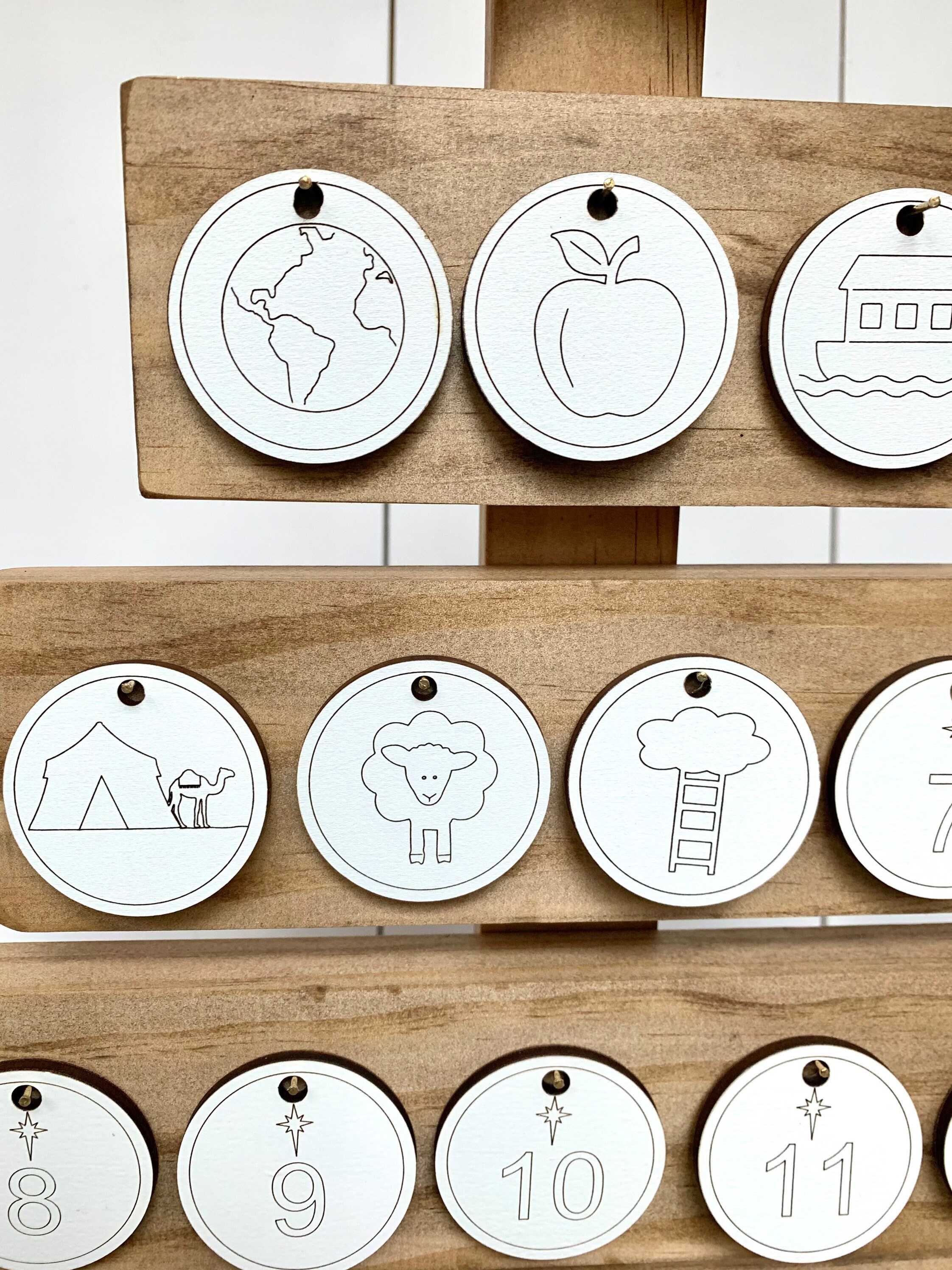 Jesse Tree Ornaments and Tree / Jesse Tree Advent Ornaments - Etsy