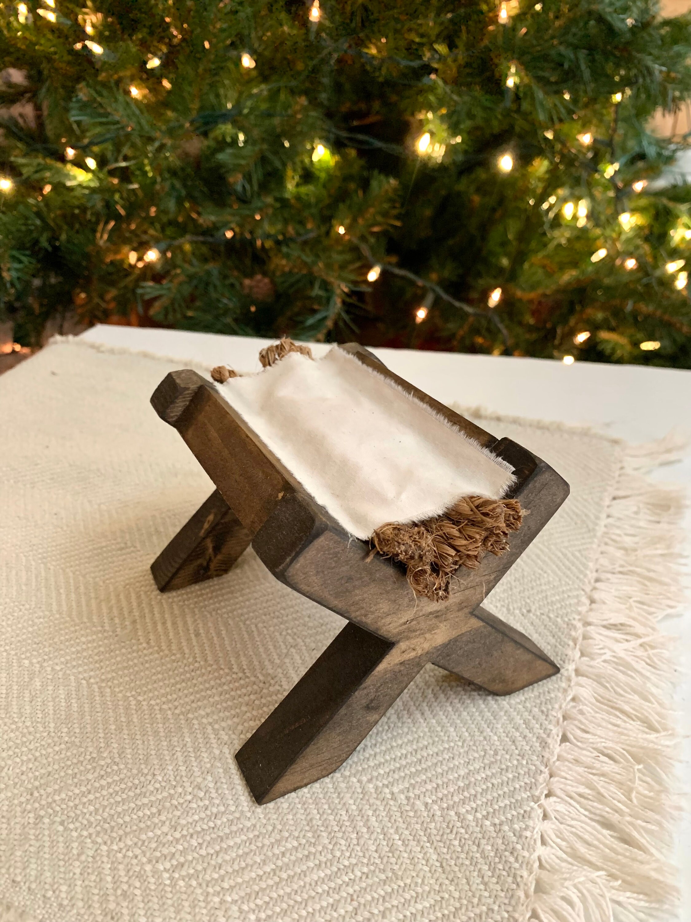 Nativity Manger / 3 Sizes / Nativity Scene Accessories Wood Nativity ...