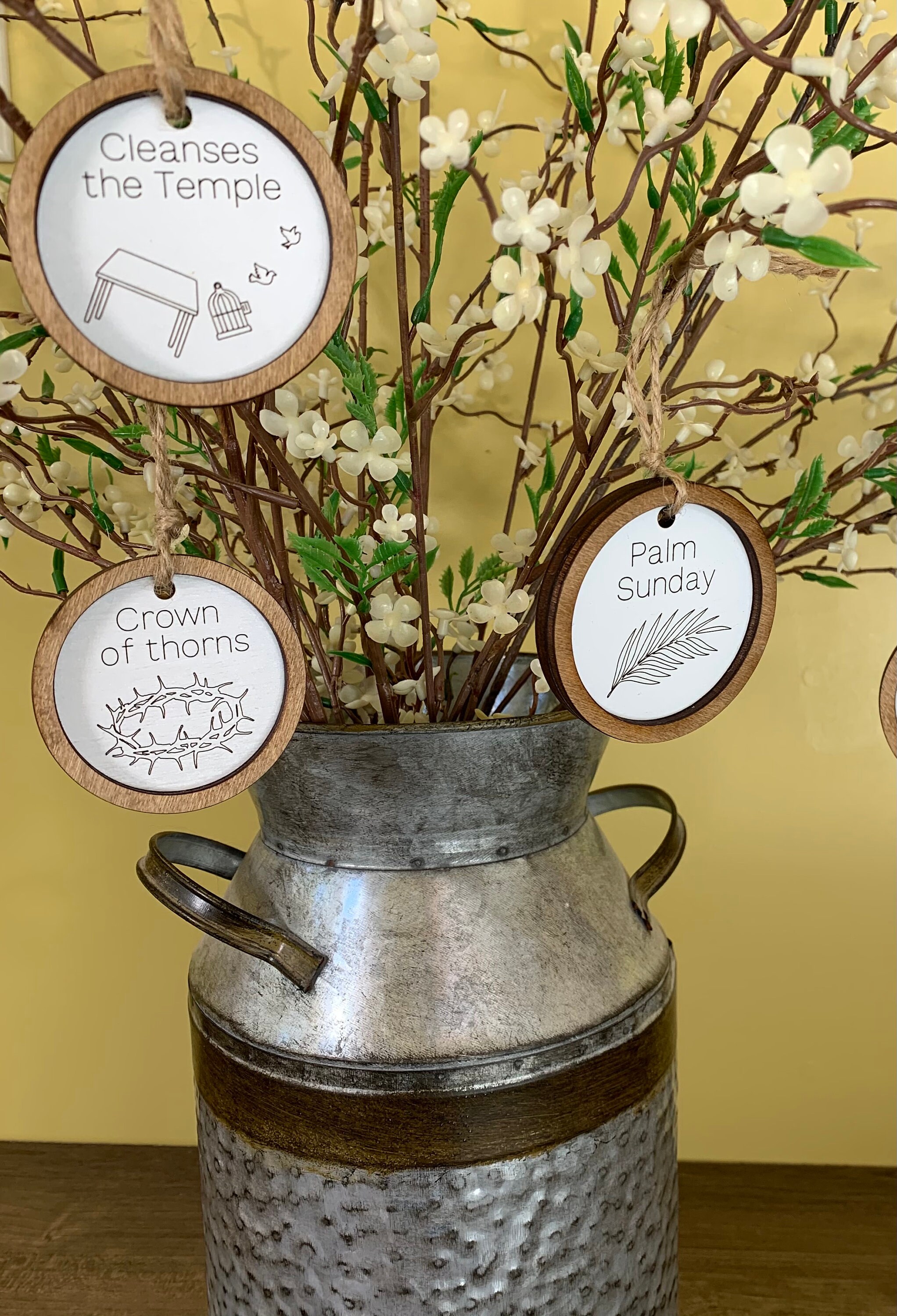 Holy Week Easter Ornaments / Set of 10 / Easter Advent / Holy - Etsy