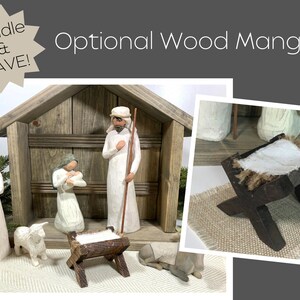 Wood Nativity Stable / 3 Sizes Stable for Willow Tree Creche Nativity ...