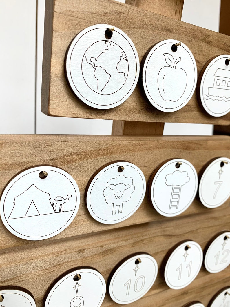Jesse Tree Ornaments and Tree / Jesse Tree Advent Ornaments Family ...