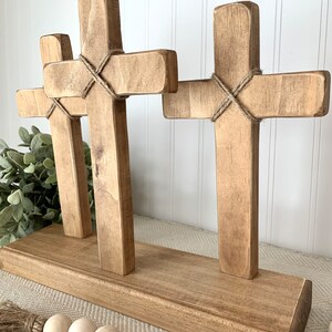 Cross Trio Easter Display /calvary Easter Display Easter Decor Easter ...