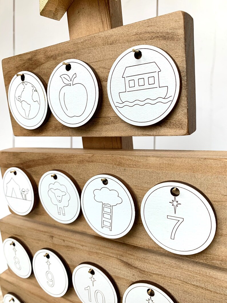 Jesse Tree Ornaments and Tree / Jesse Tree Advent Ornaments Family ...