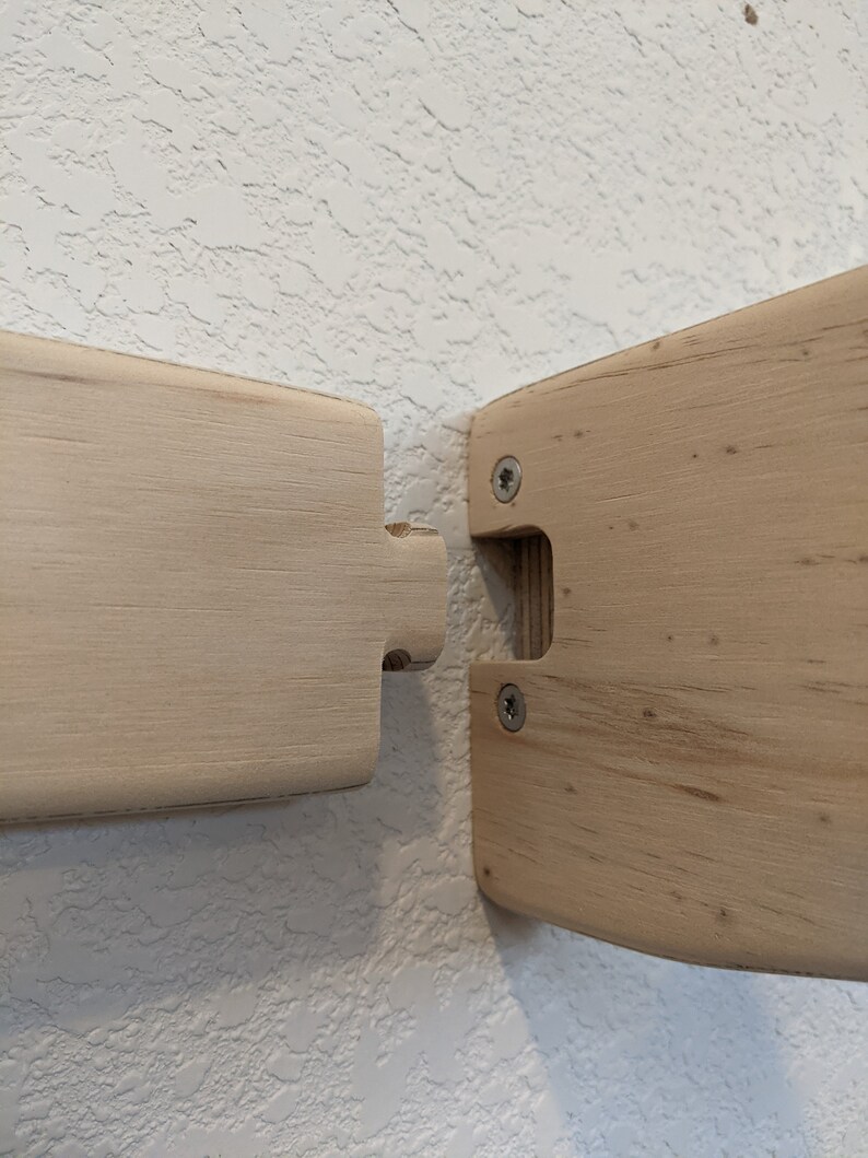 6 Slot Surfboard Rack: Modular Pine Plywood Wall Mount - Etsy UK