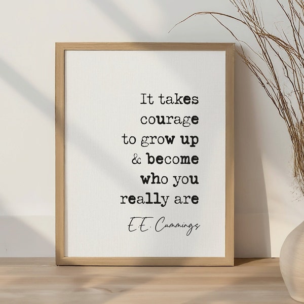 E E Cummings Quote - Etsy