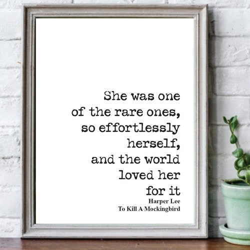 To Kill a Mockingbird Book Page Quote Print Classic American - Etsy