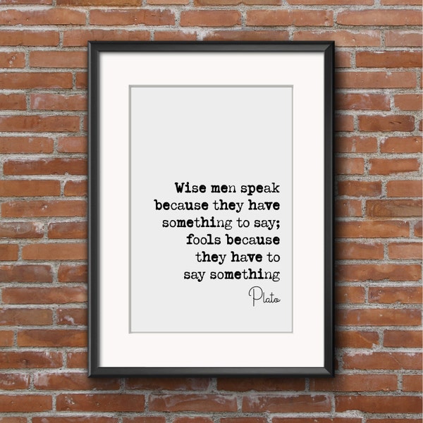 Plato Quote - Etsy