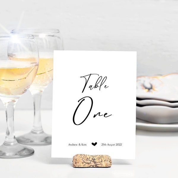 Table Name Signs - Etsy UK