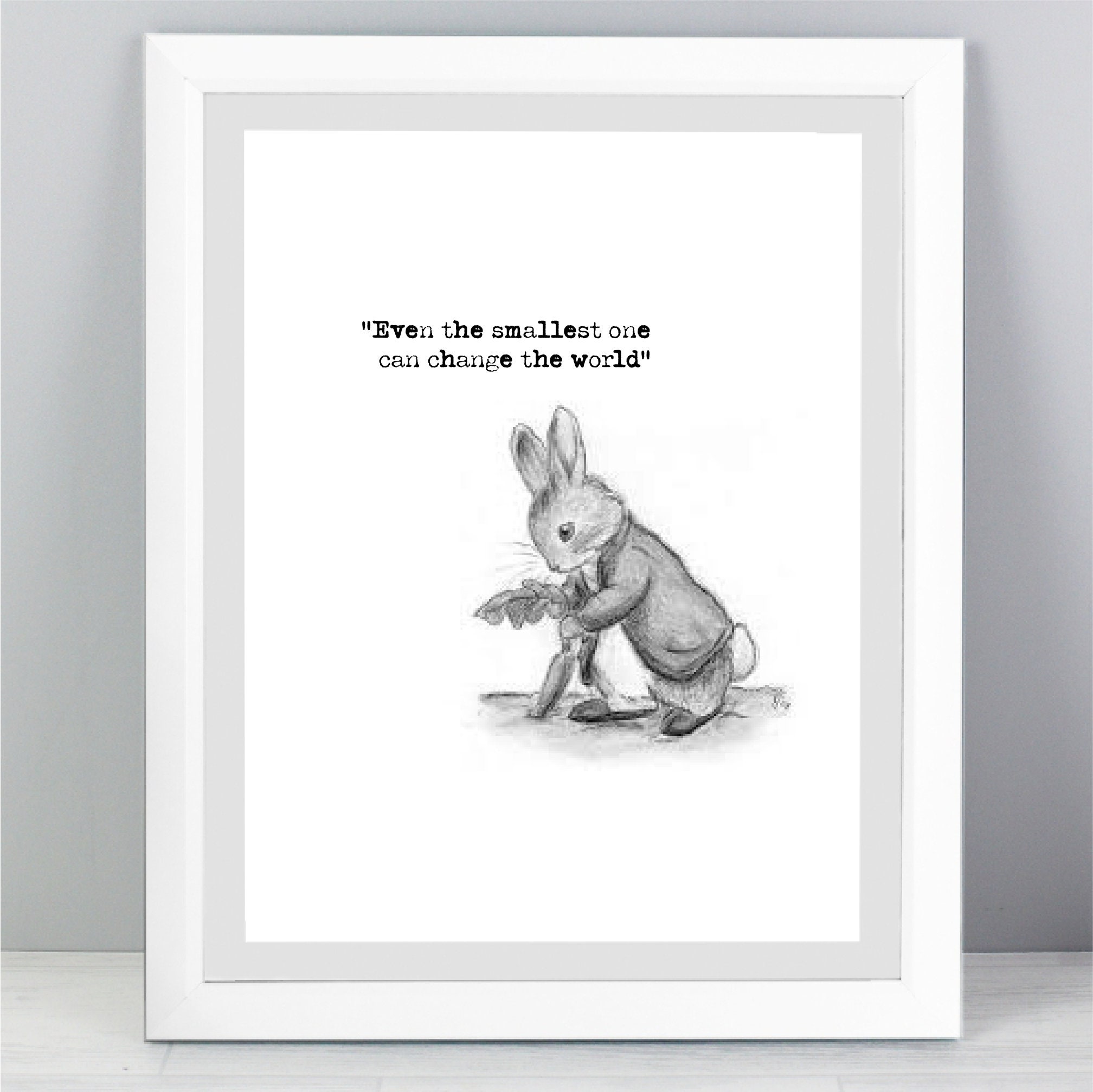 Peter Rabbit cita imprimir estilo clásico vivero regalo hogar | Etsy