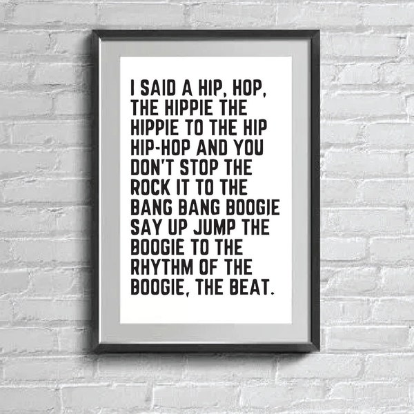 Hip Hop Quote - Etsy