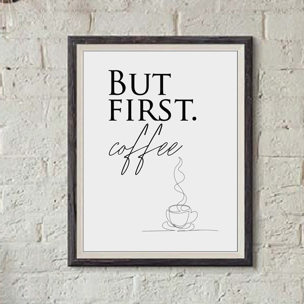 First Coffee Print - Etsy