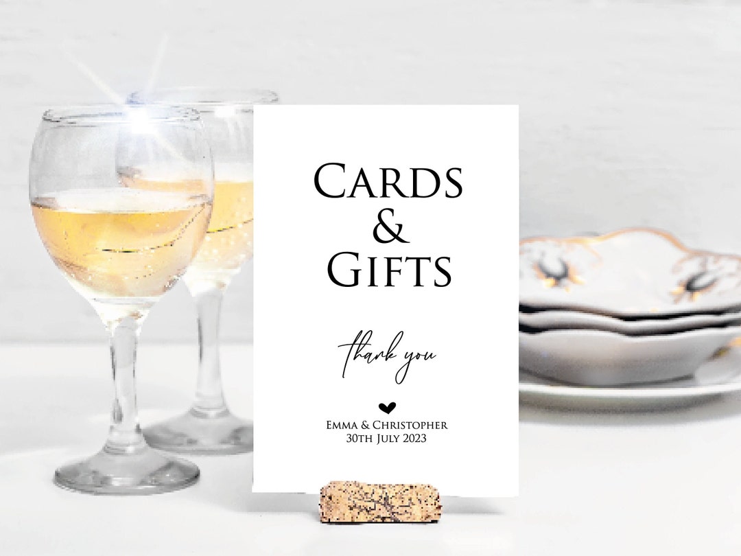 Personalised Wedding Day Cards & Gifts Sign Thank You Print for ...