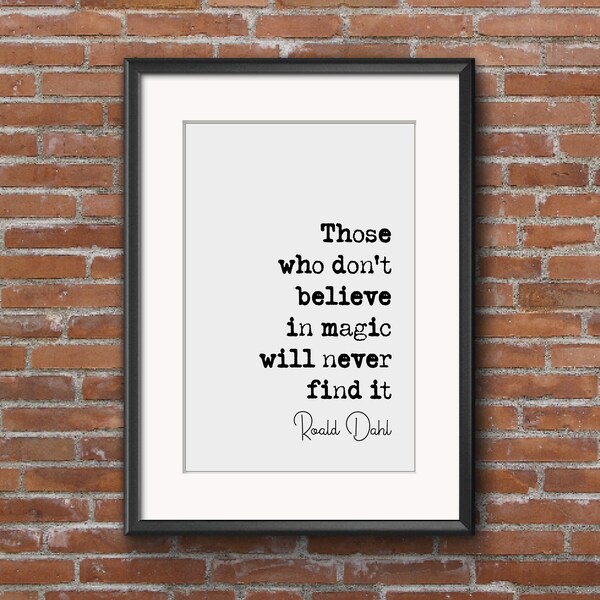 Roald Dahl Quote - Etsy UK