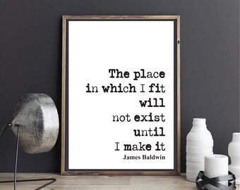 James Baldwin Quote - Etsy
