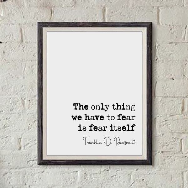 Roosevelt Quote - Etsy