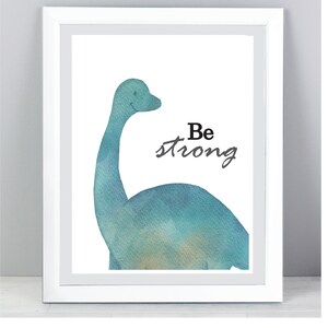 Set of 6 Children's Dinosaur Nursery Prints Wall Art Playroom Dinosaur ...