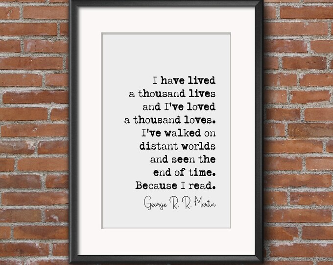 I've Lived A Thousand Lives Embroidered Wall Hanging, Bookstagram, Home ...