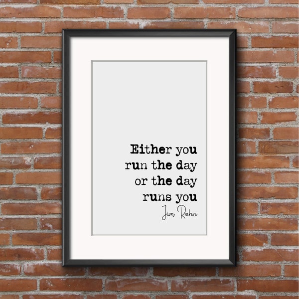 Jim Rohn Quote - Etsy