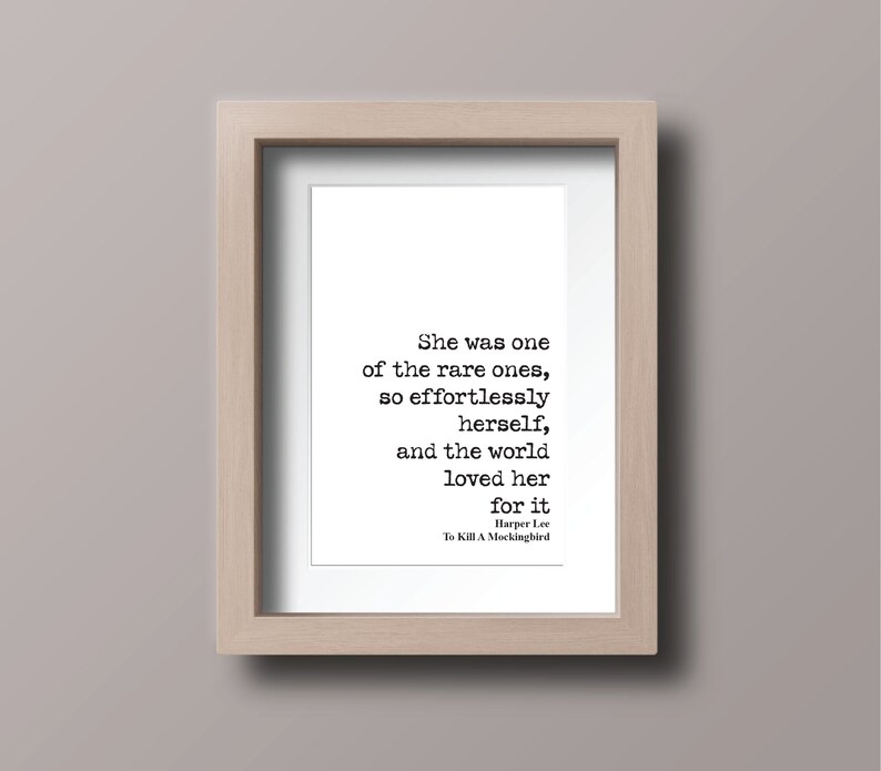Harper Lee Quote Print to Kill A Mockingbird Art Printwall - Etsy