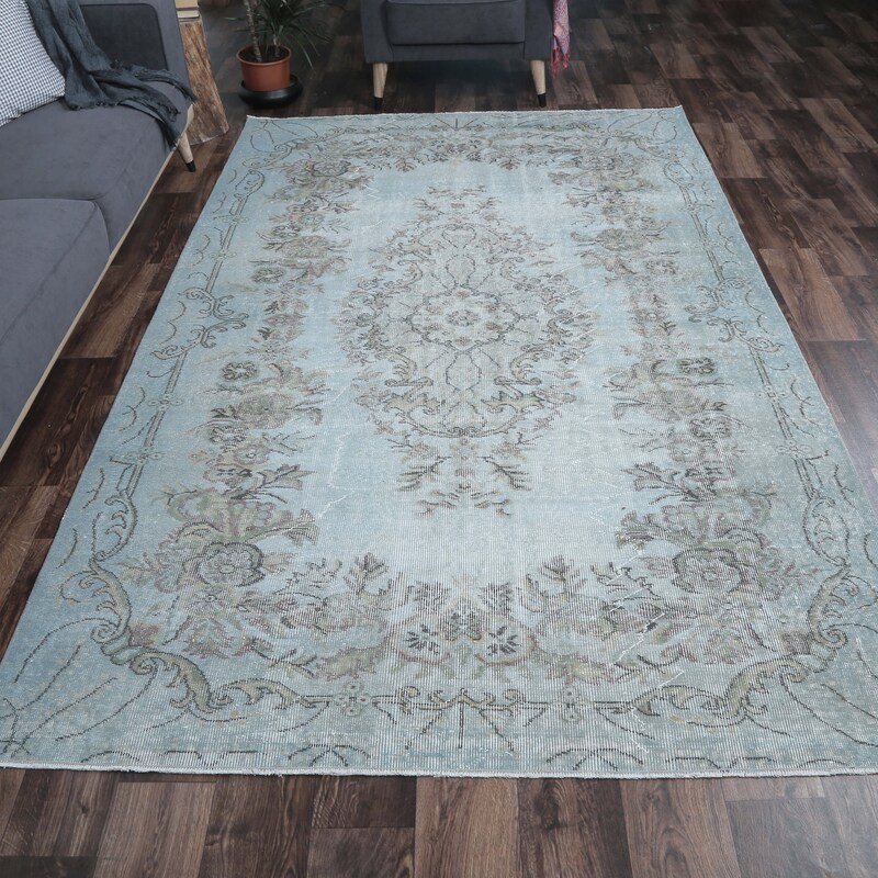 Blue Vintage Rug - Etsy