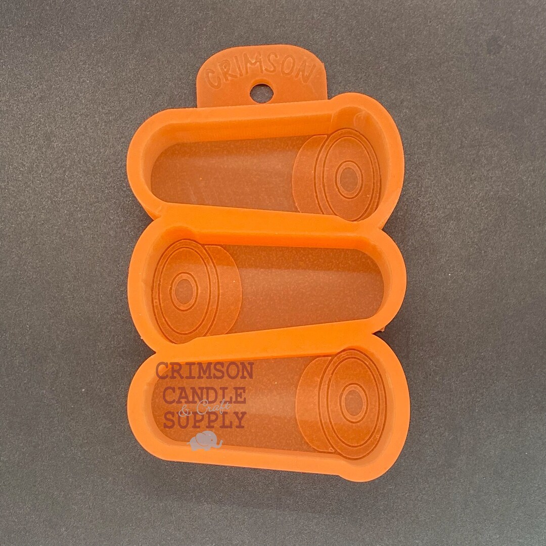 Shotgun Shell 3pack Silicone Mold 3" W X 4" H X 1" Deep (each Appr. 3 ...