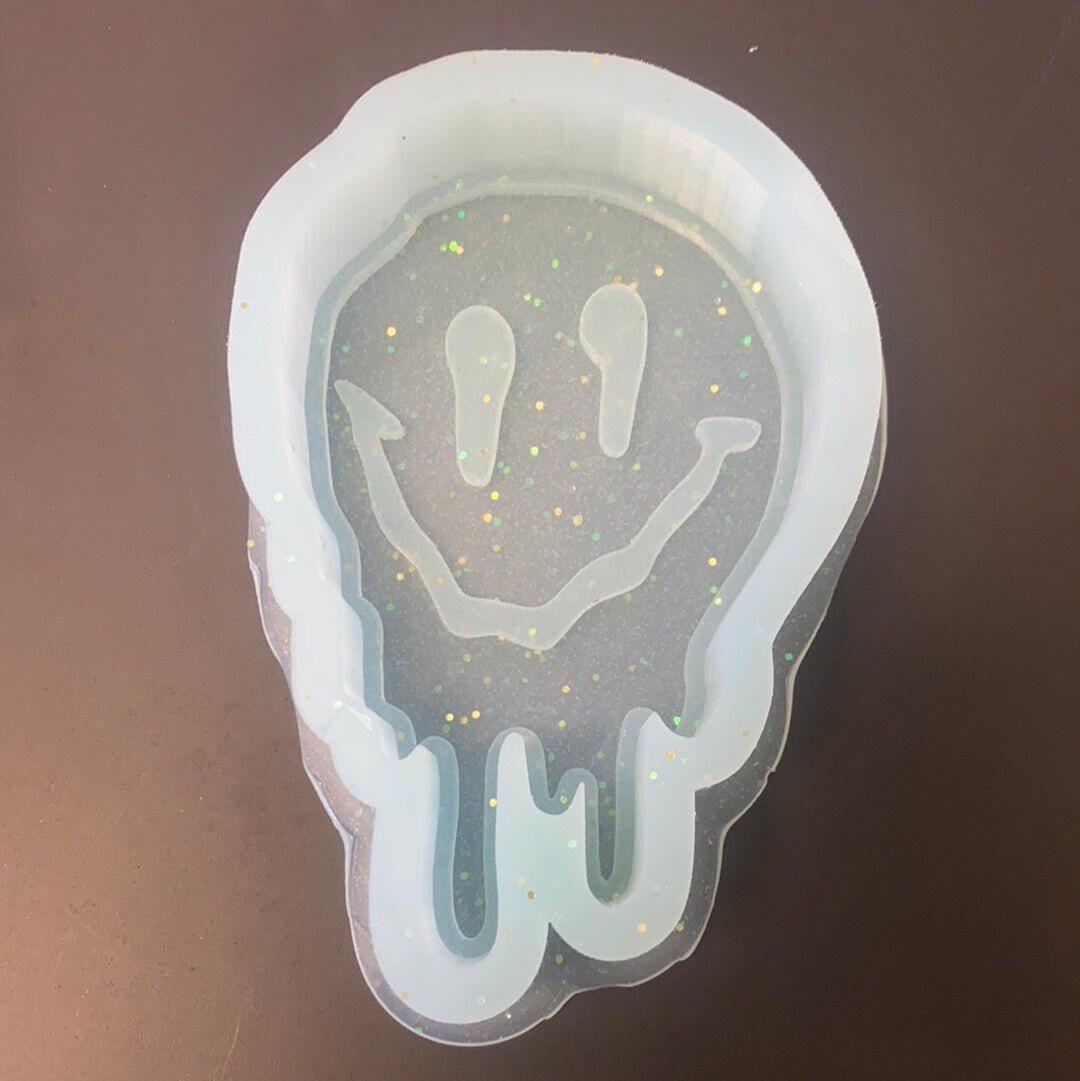 Melting Smiley Face Emoji Silicone Mold 3.5” W X 5” T X 1" Deep - Etsy