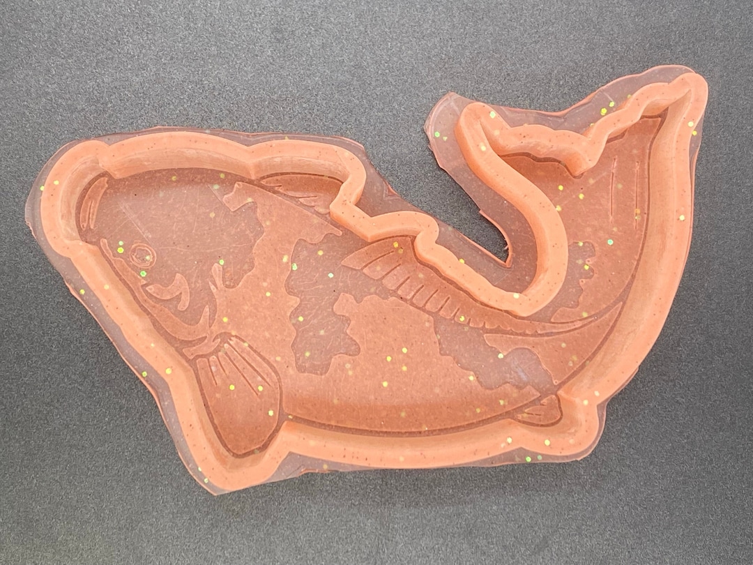 Koi Fish Silicone Mold 5.5” W X 5” H X 1" Deep - Etsy