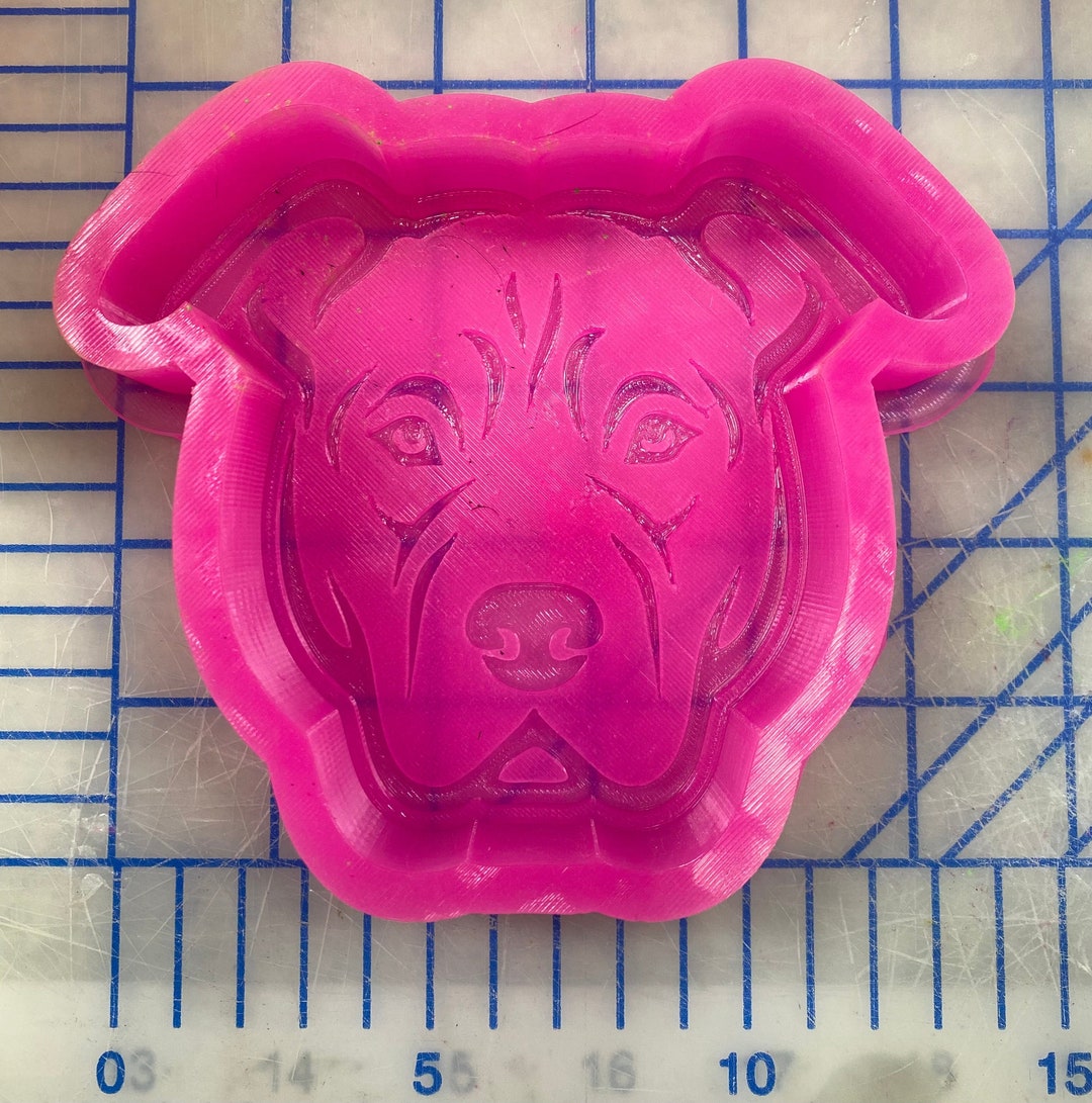 Pit Bull Silicone Mold 4.5H X 5W X 1 Deep - Etsy