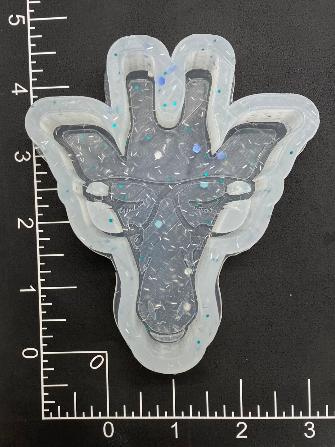 Giraffe Face With Glasses Silicone Mold 2.5 Wide X 4 Tall X 1 Deep - Etsy