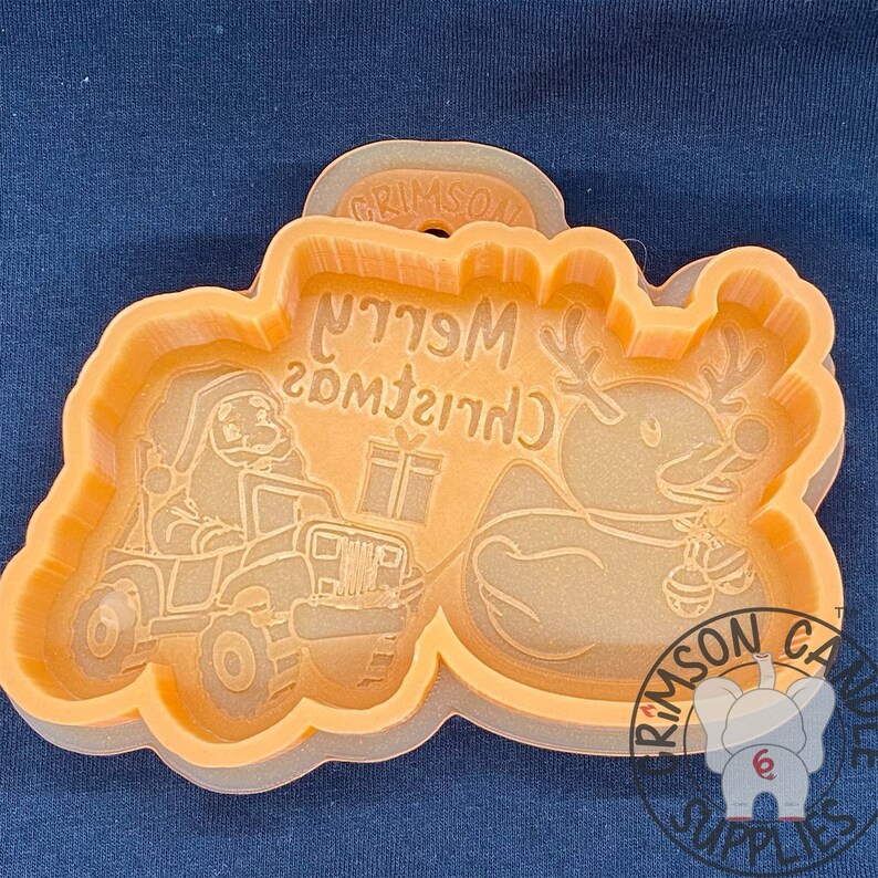 Jeep Sleigh Santa Pulled by Rubber Duck Silicone Molds for - Etsy