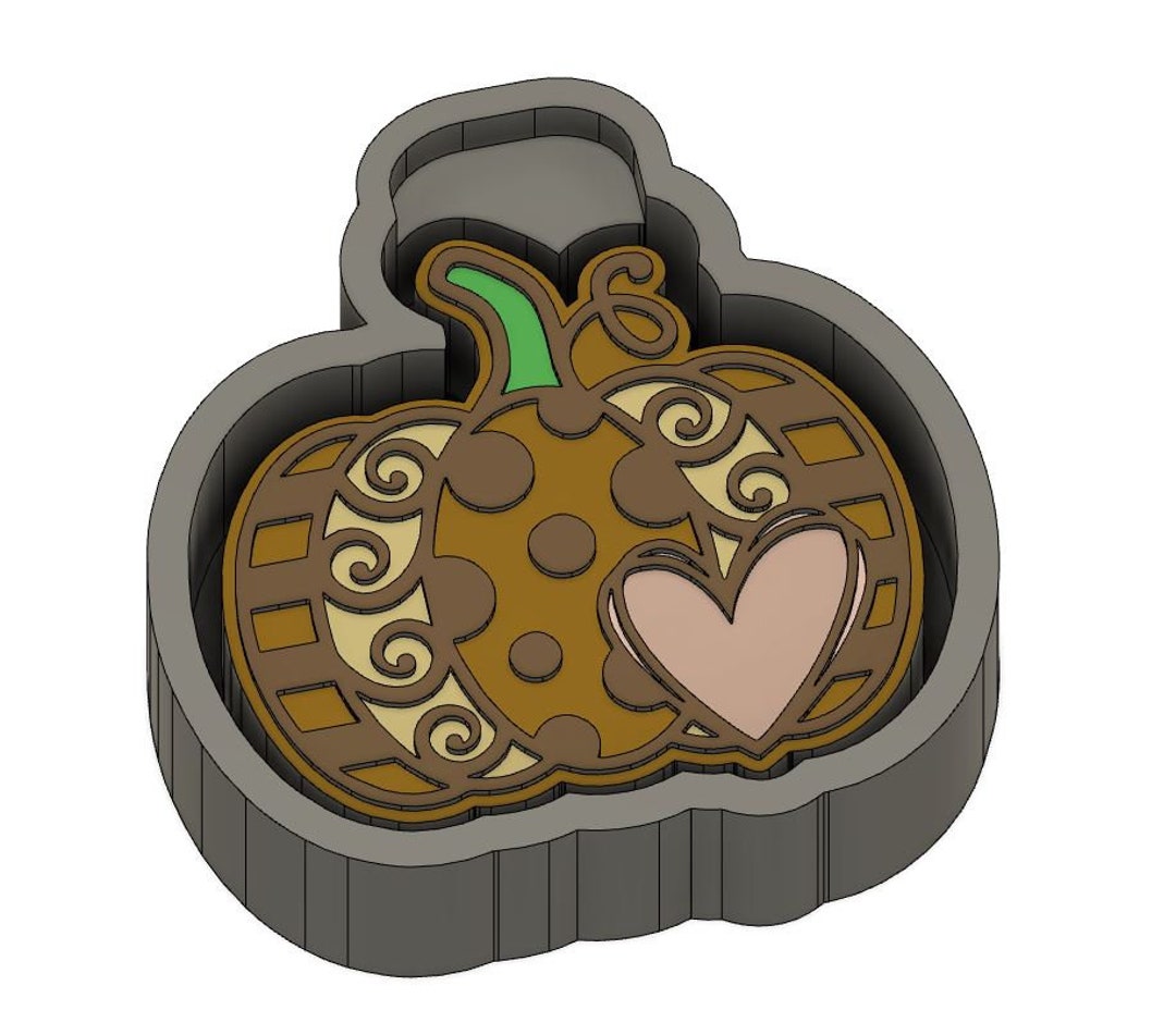 Decorative Pumpkin Fall Freshie Soap Mold STL File for 3D Printing - Etsy