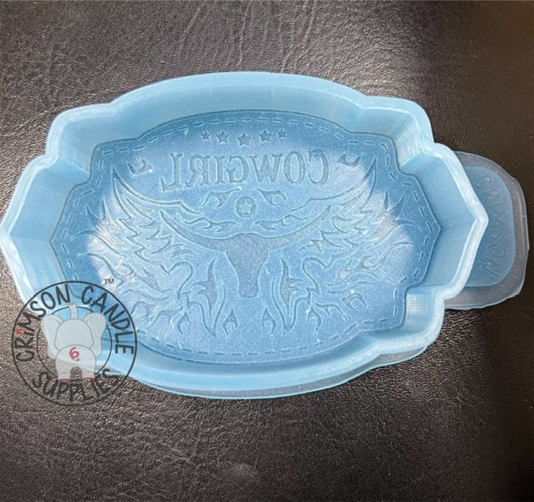 Cowgirl Belt Buckle Silicone Mold 5" Wide X 3.5" Tall X 1" Deep - Etsy