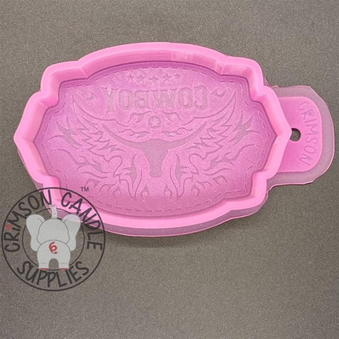 Cowboy Belt Buckle Silicone Mold 5" Wide X 3.5" Tall X 1" Deep - Etsy