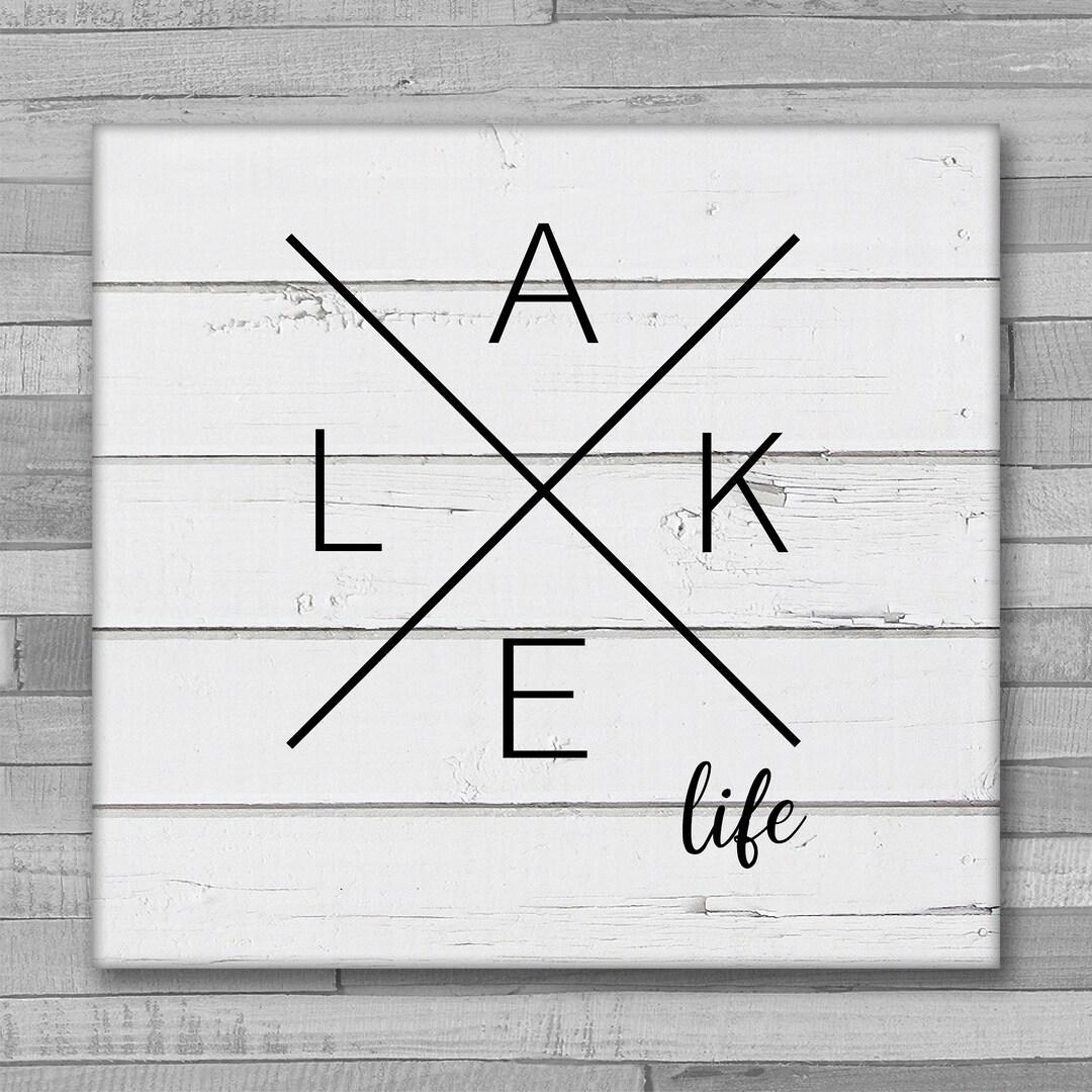 Lake Life SVG | Lake Life X Art | Lake House Cutter File | Lake Life ...