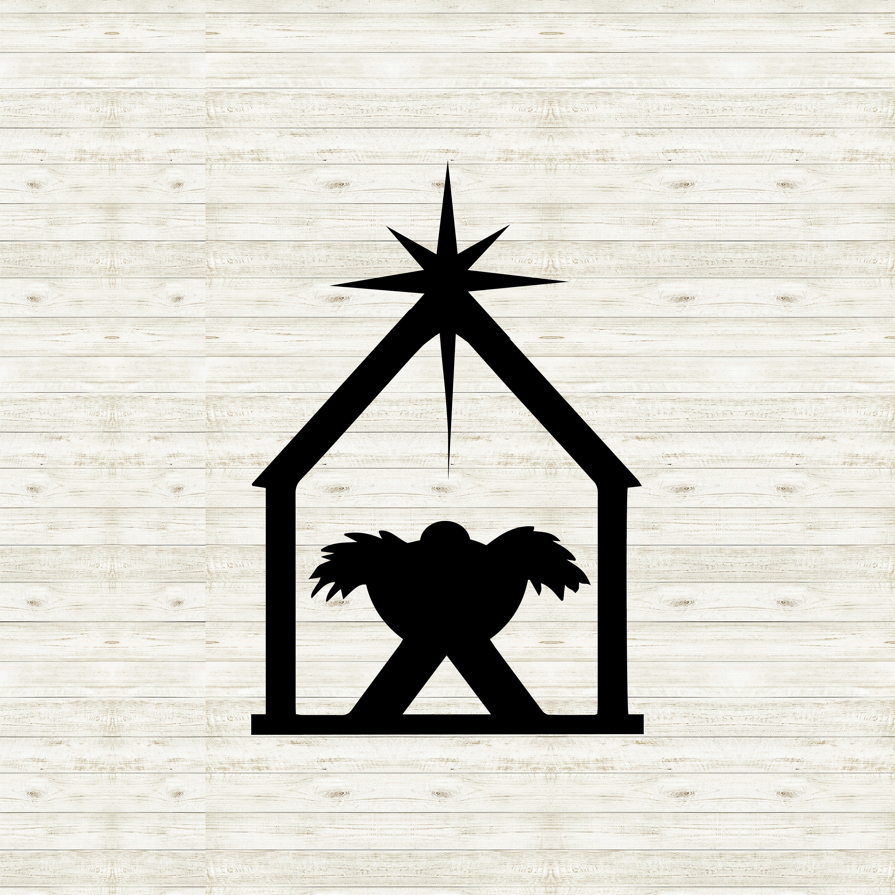 Pesebre SVG / Navidad Pesebre Silueta SVG / Estable y Pesebre - Etsy España
