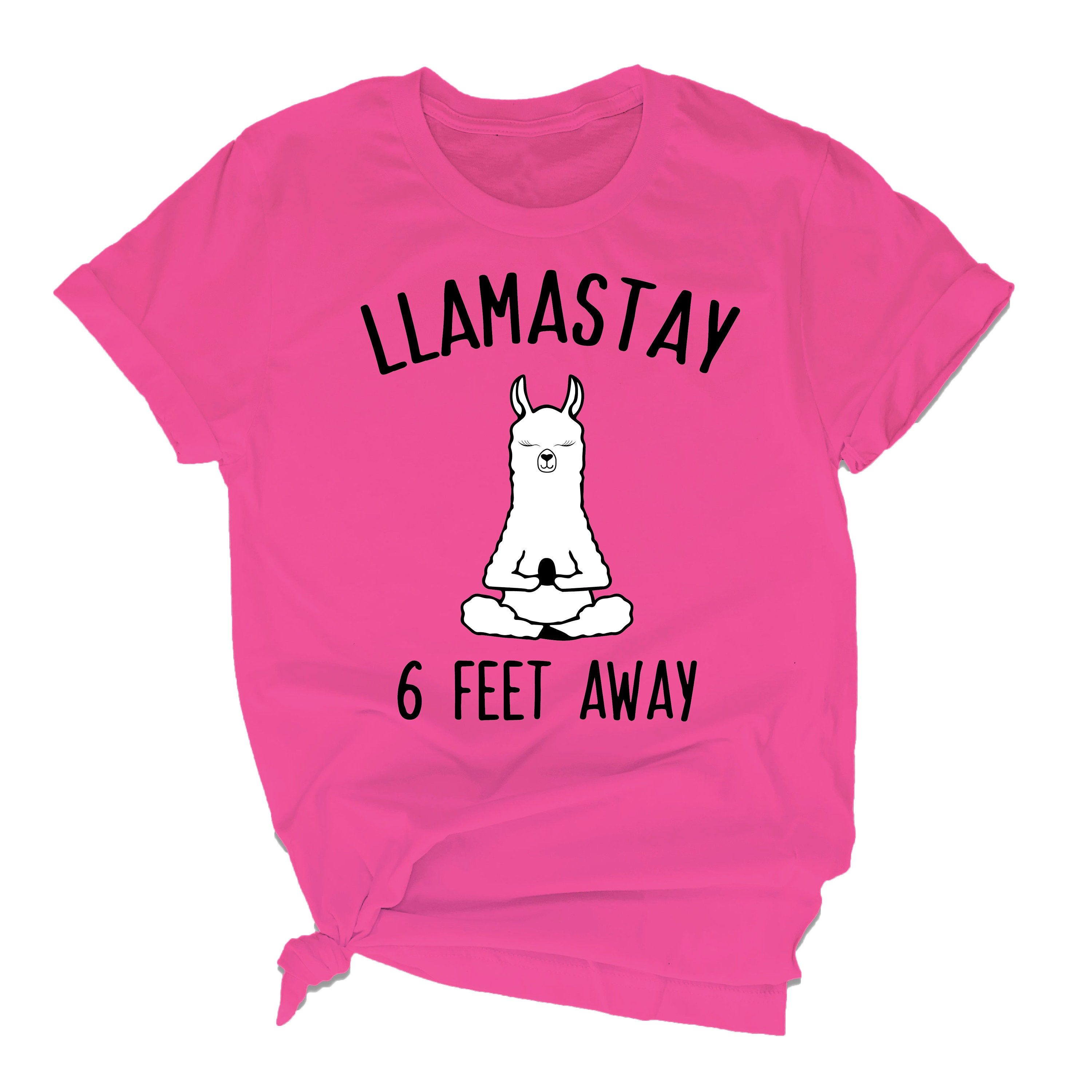 Llamastay 6 Feet Away SVG, Llama Yoga Svg, Namaste Llama Svg, Cut File ...