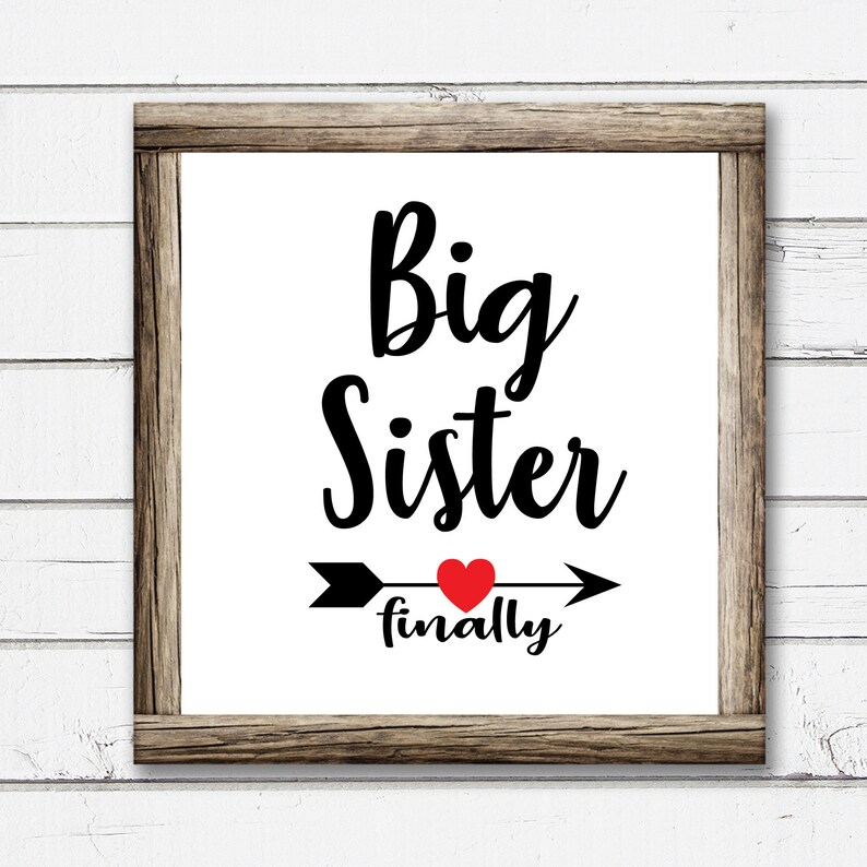 Big Sister Finally SVG / Big Sister Finally Shirt Graphic File - Etsy