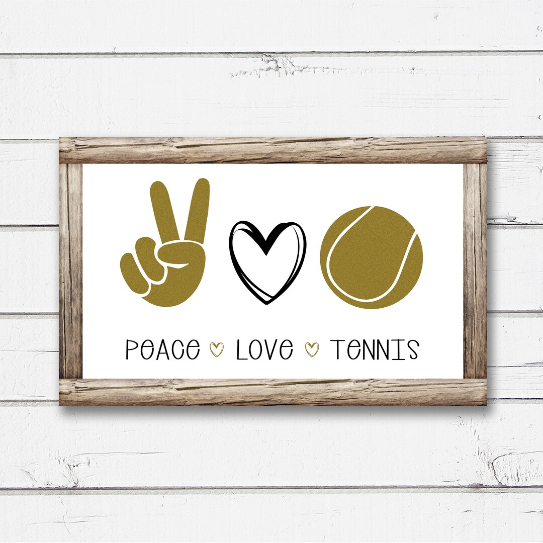 Peace Love Tennis / Love Tennis SVG / Tennis Cutter File / Tennis DXF ...