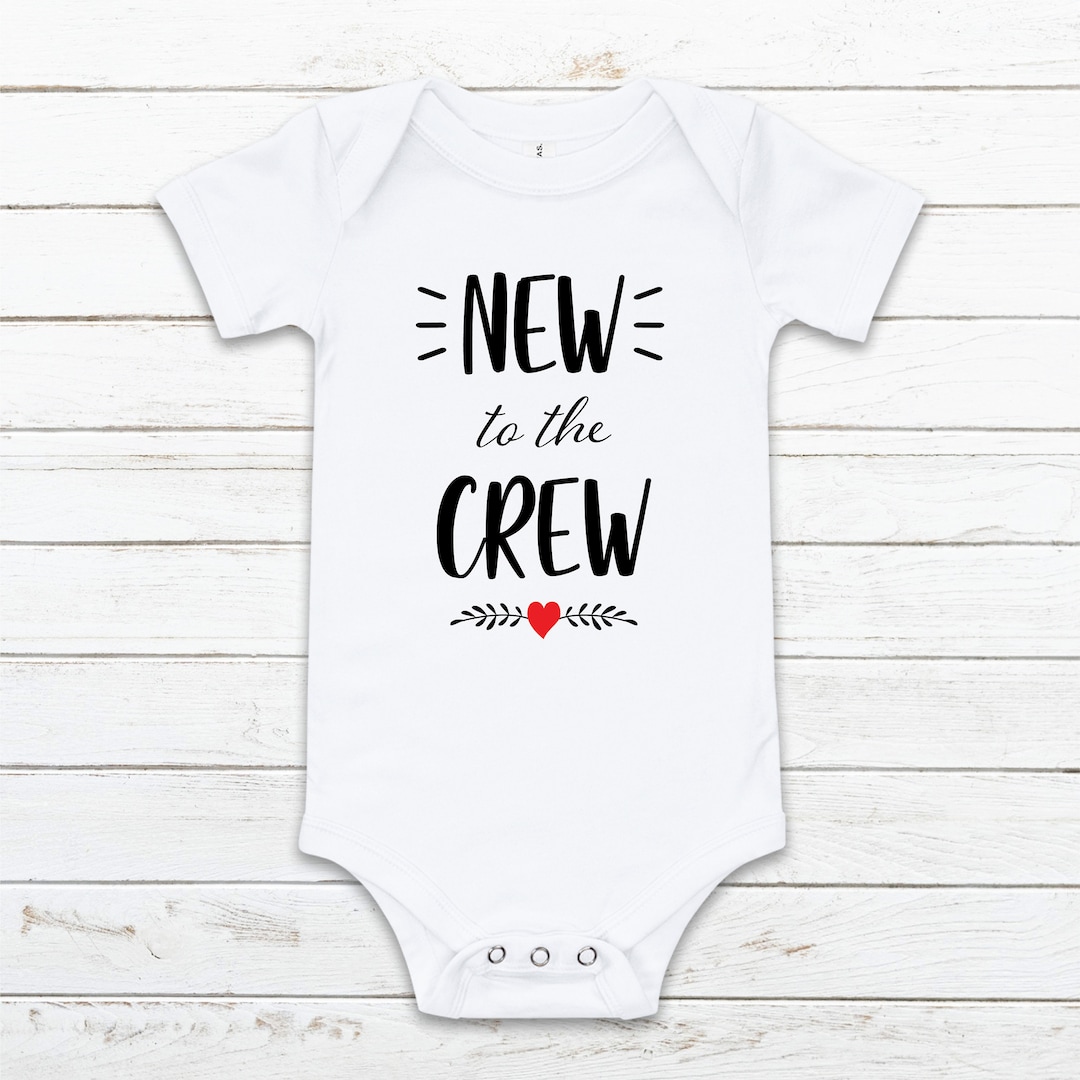 New to the Crew SVG, Joining the Crew Svg, Cute Baby Svg, Onesie SVG ...