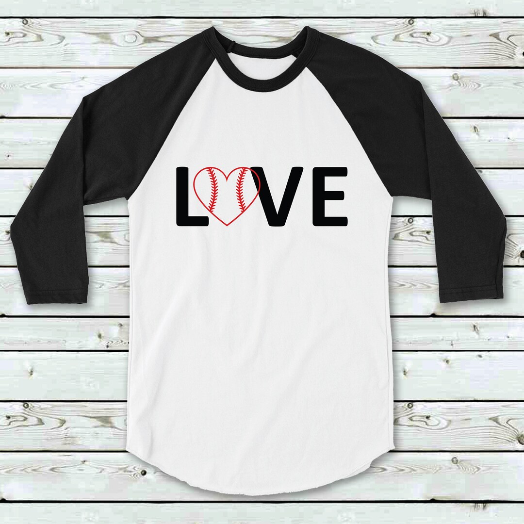 Love Baseball With Heart SVG / Baseball Love SVG / Love Baseball Cutter ...