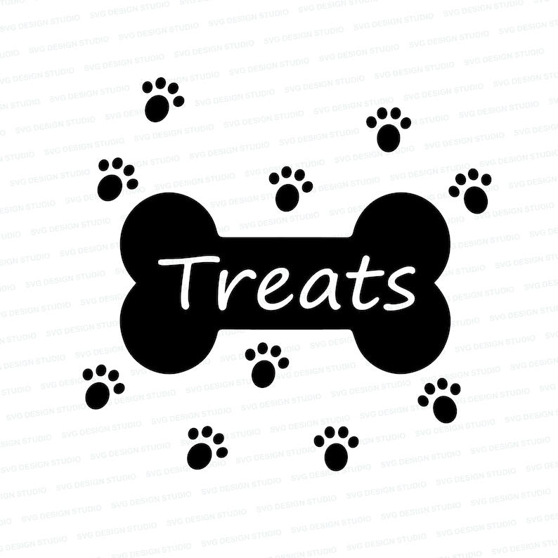 Pot de friandises pour chien SVG, fichiers de maman de chien ...