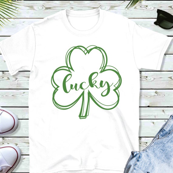 Lucky in A Shamrock Svg Cute Lucky Shamrock Svg Dxf Png St | Etsy
