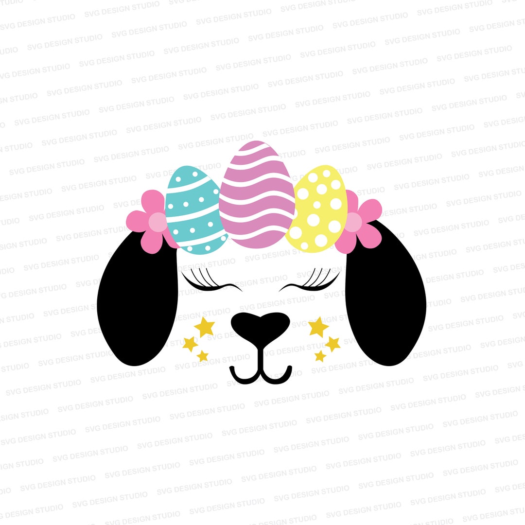 Easter Puppy SVG | Easter Egg Puppy SVG | Easter Day Dog Cut File ...