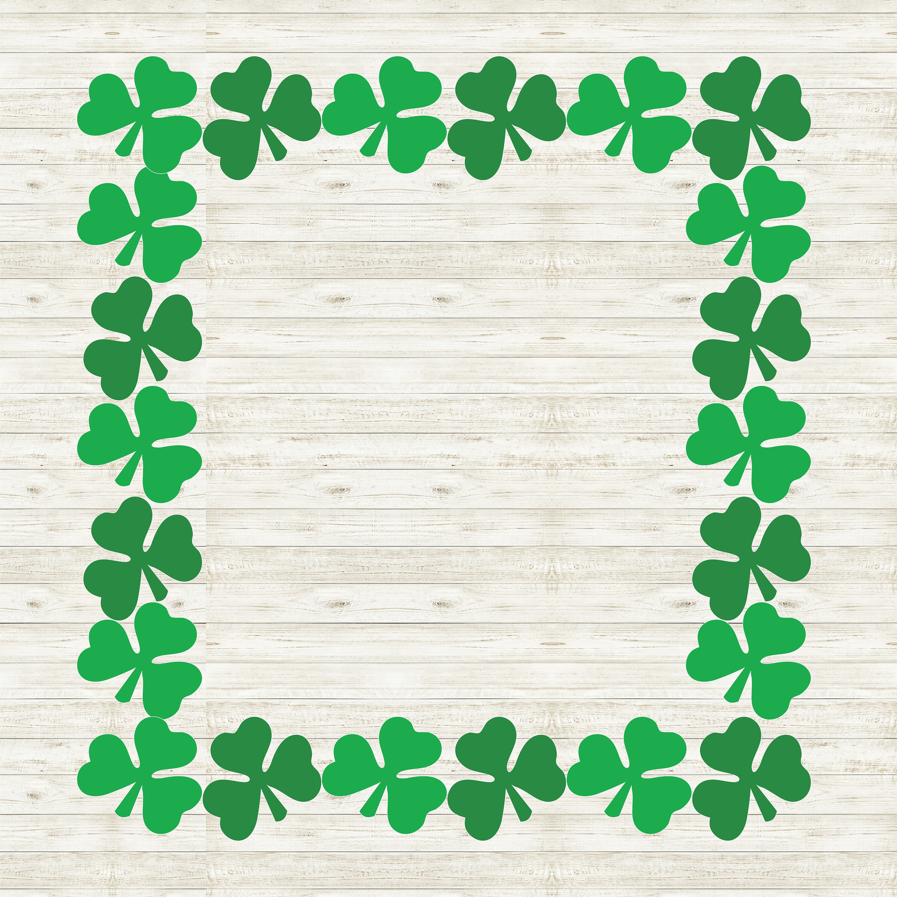 Shamrock Border SVG / Square of Shamrocks SVG / Shamrocks | Etsy