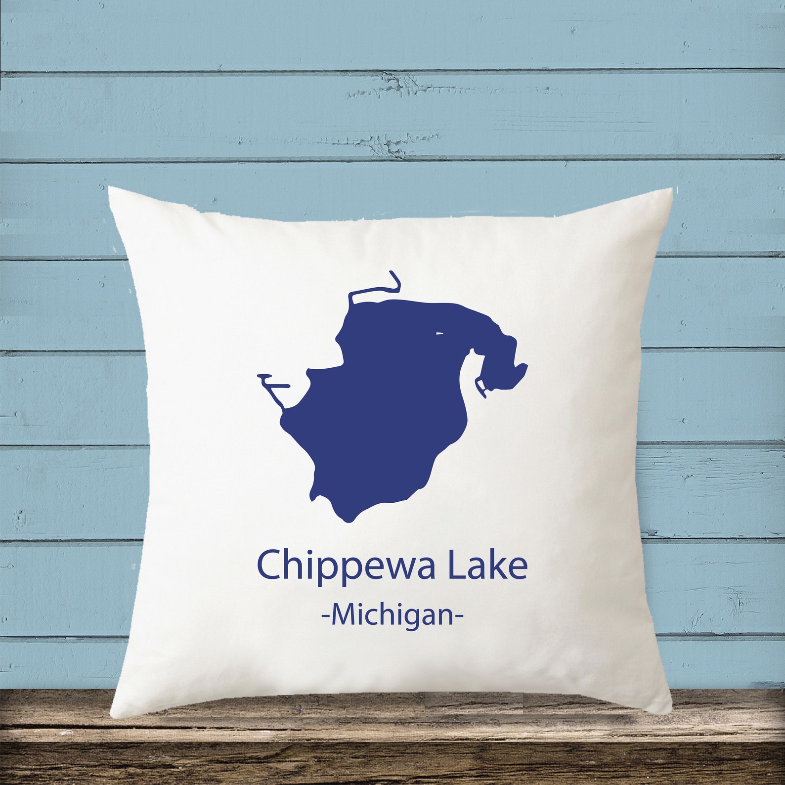 Chippewa Lake Silhouette SVG Lake Chippewa Michigan Design - Etsy